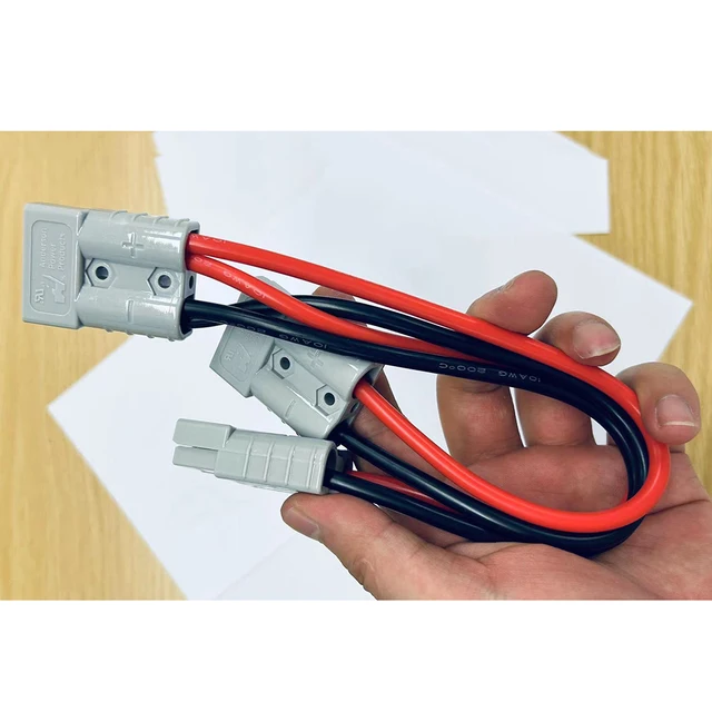 1 to 2 Splitter Anderson Copper Connector Solar Battery Harness 10AWG ...