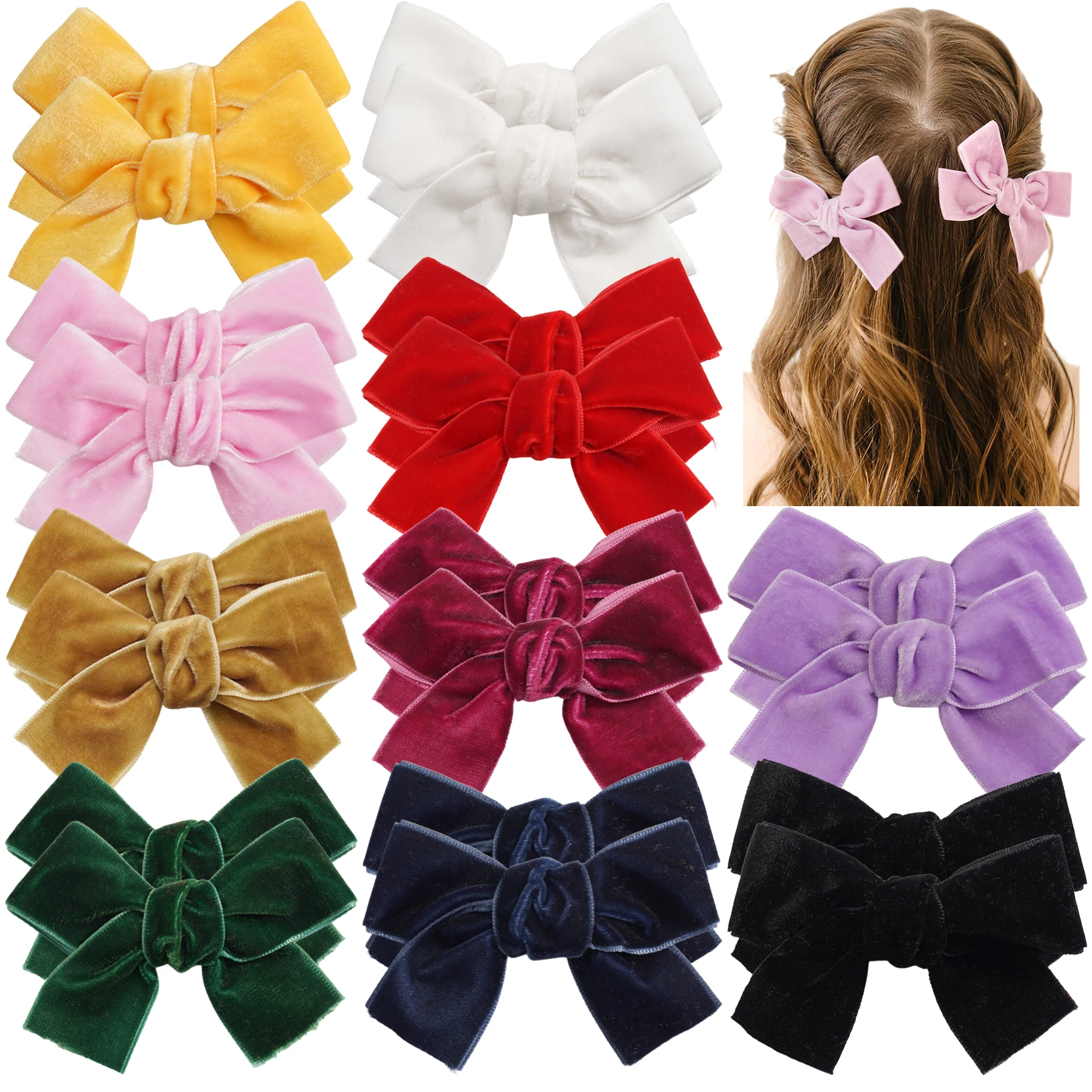 Barrettes-cheveux-multicolores-pour-filles-3-pouces-en-m-tal ...