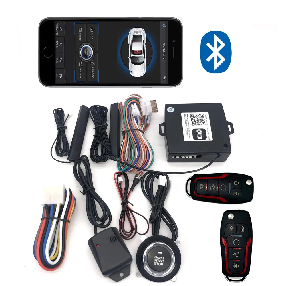 Engine-Remote-Start-Push-Start-Stop-Button-To-Start-Ignition-System ...