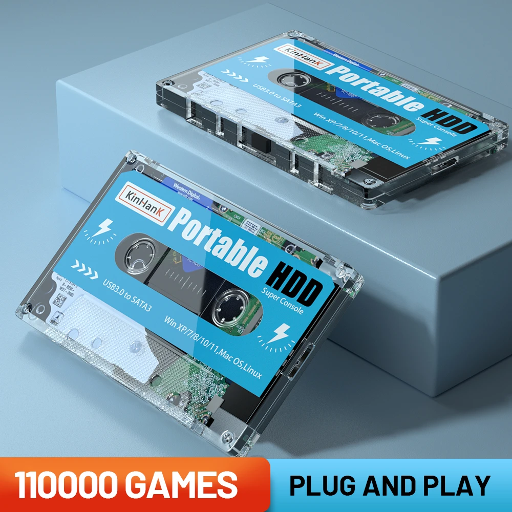 Batocera 500G Gaming Hard Drive With 110000 Retro Games For Super Console X PC For PS2/Sega ...