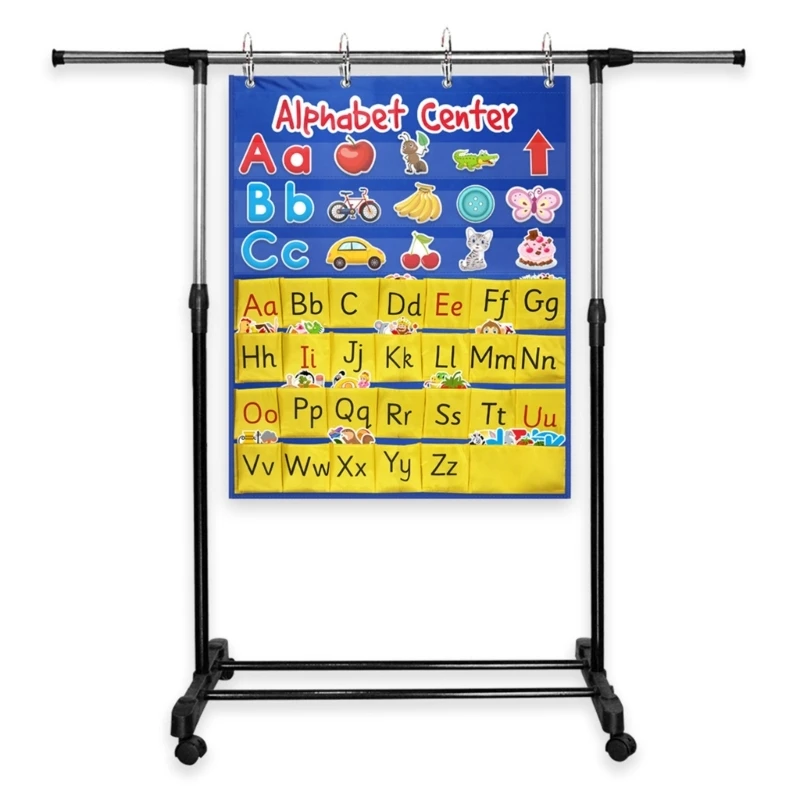 Wall-Chart-Alphabets-Center-Pocket-Chart-Cards-Set-for-Kids-Letter ...