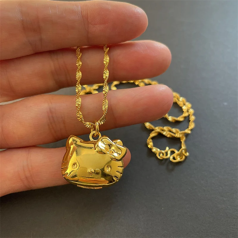 Hello Kitty Gold Necklace