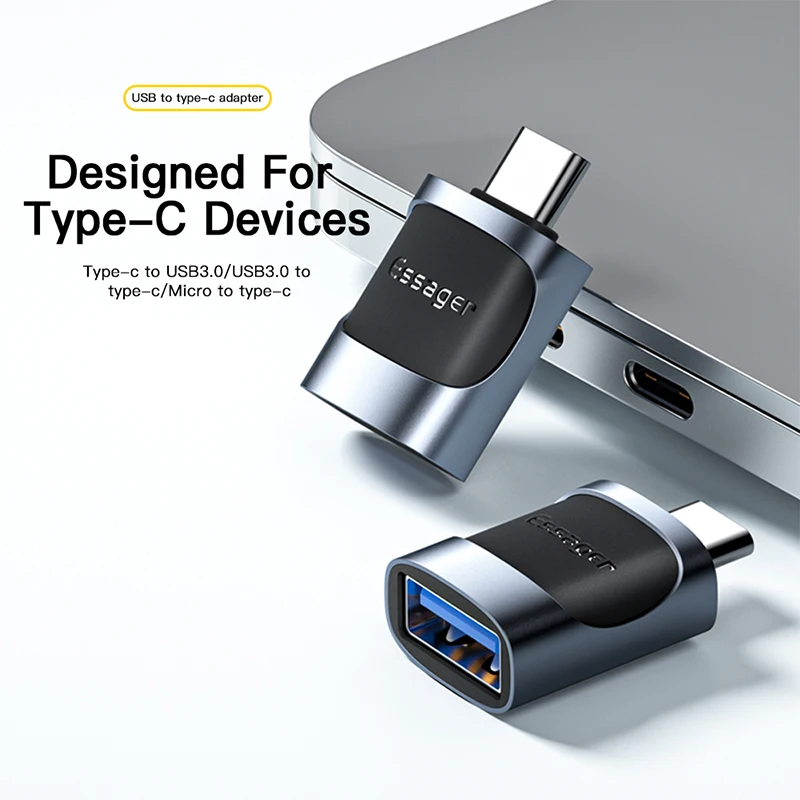 Essager USB 3.0 OTG Adapter Type C to USB A USBC Type C Female ...