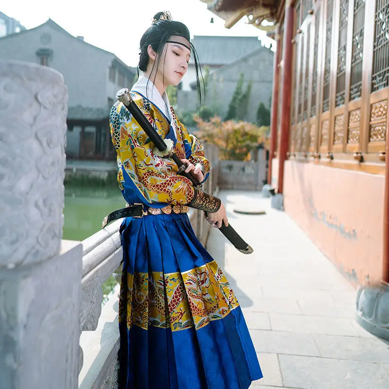 Ming-Dynasty-Hanfu-Men-s-and-Women-s-Genuine-Makeup-Flower-Weaving-Gold ...