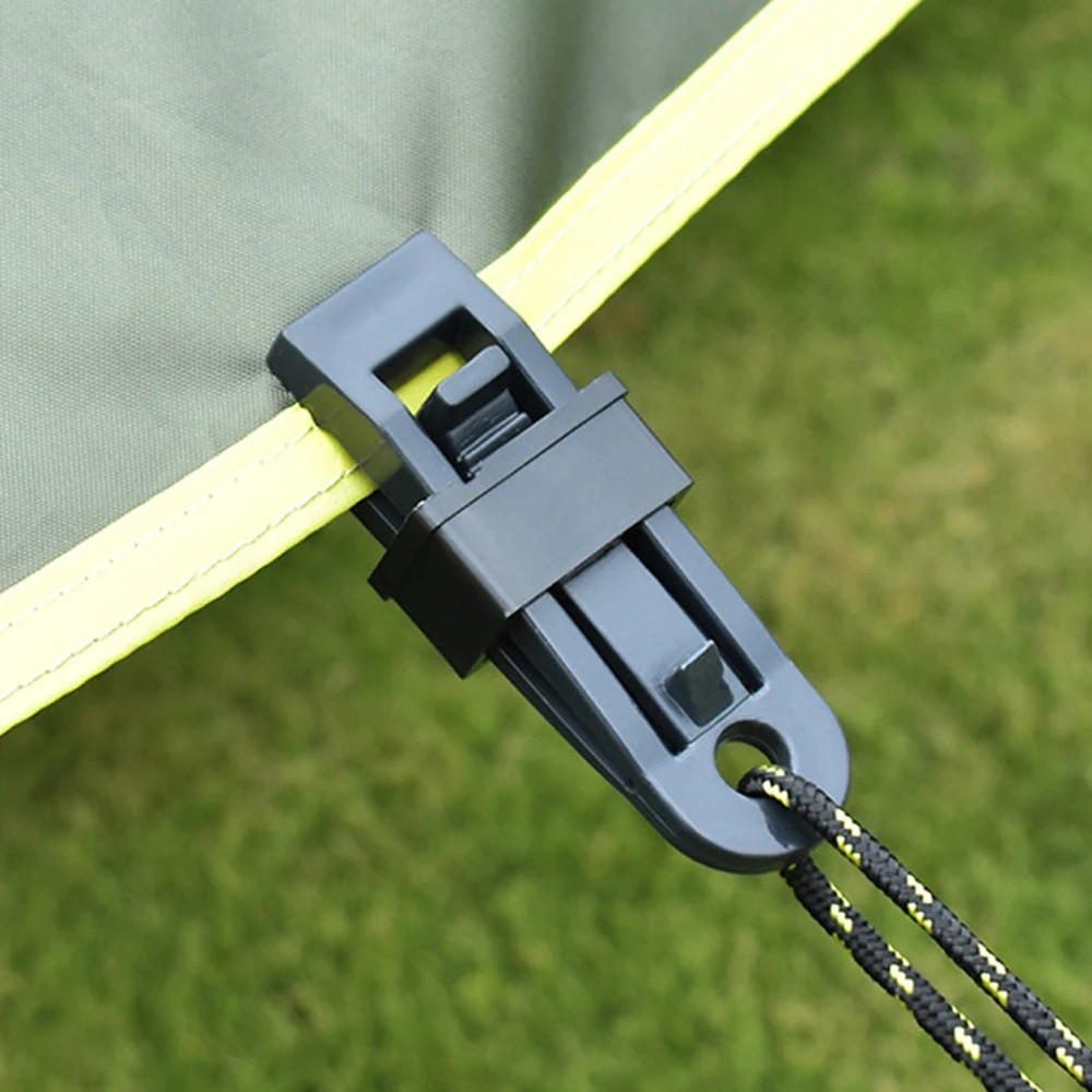 10PCS Tarpaulin Clip Awning Tent Clamp Canopy Lashing Buckle Jaw Grip ...