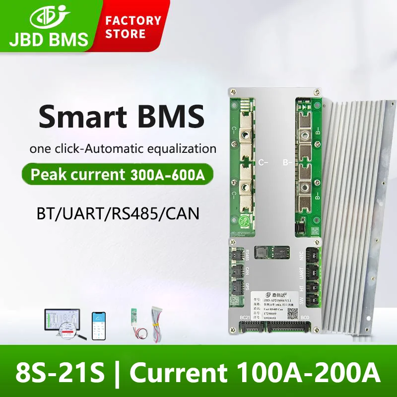 JBD-BMS-LiFePo4-24V-36V-48V-60V-Smart-Bluetooth-Battery-Management ...