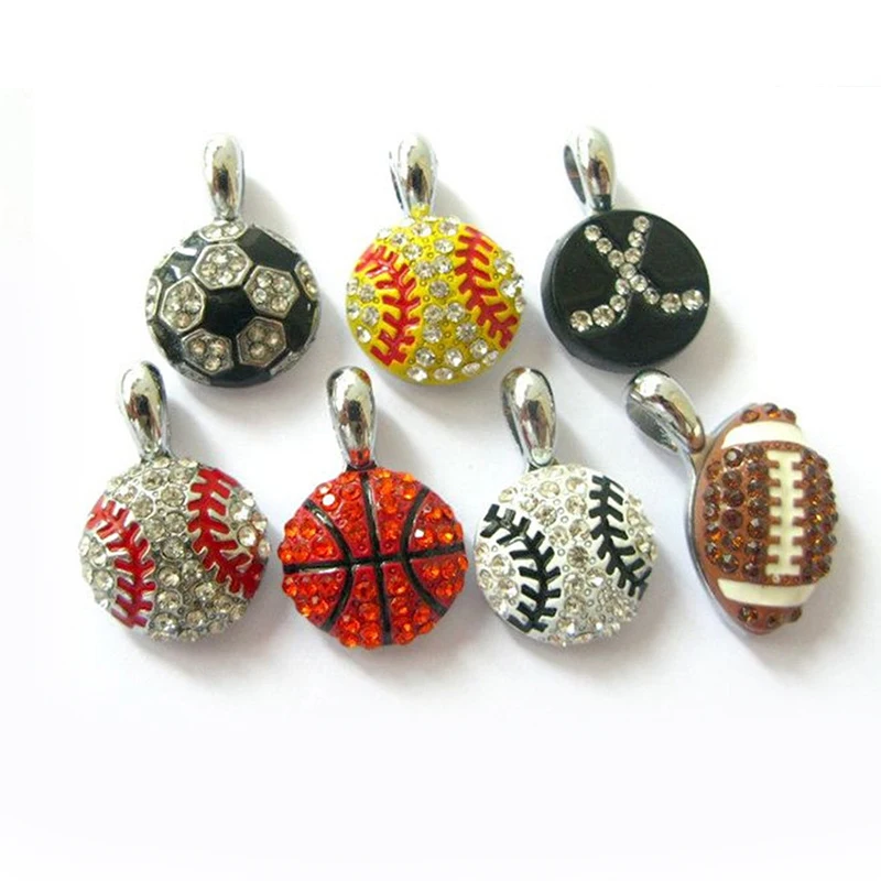 Crystal-Baseball-Football-Basketball-Dangle-Handmade-Charms-Pendant-DIY ...