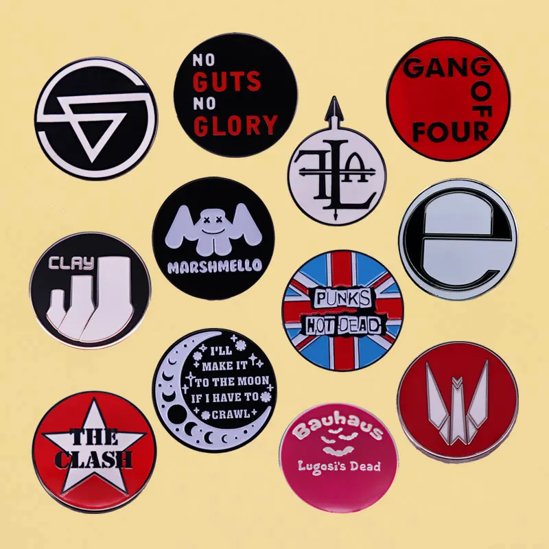Broche-de-Metal-redondo-de-m-sica-de-moda-Pin-de-esmalte-de-banda-de ...