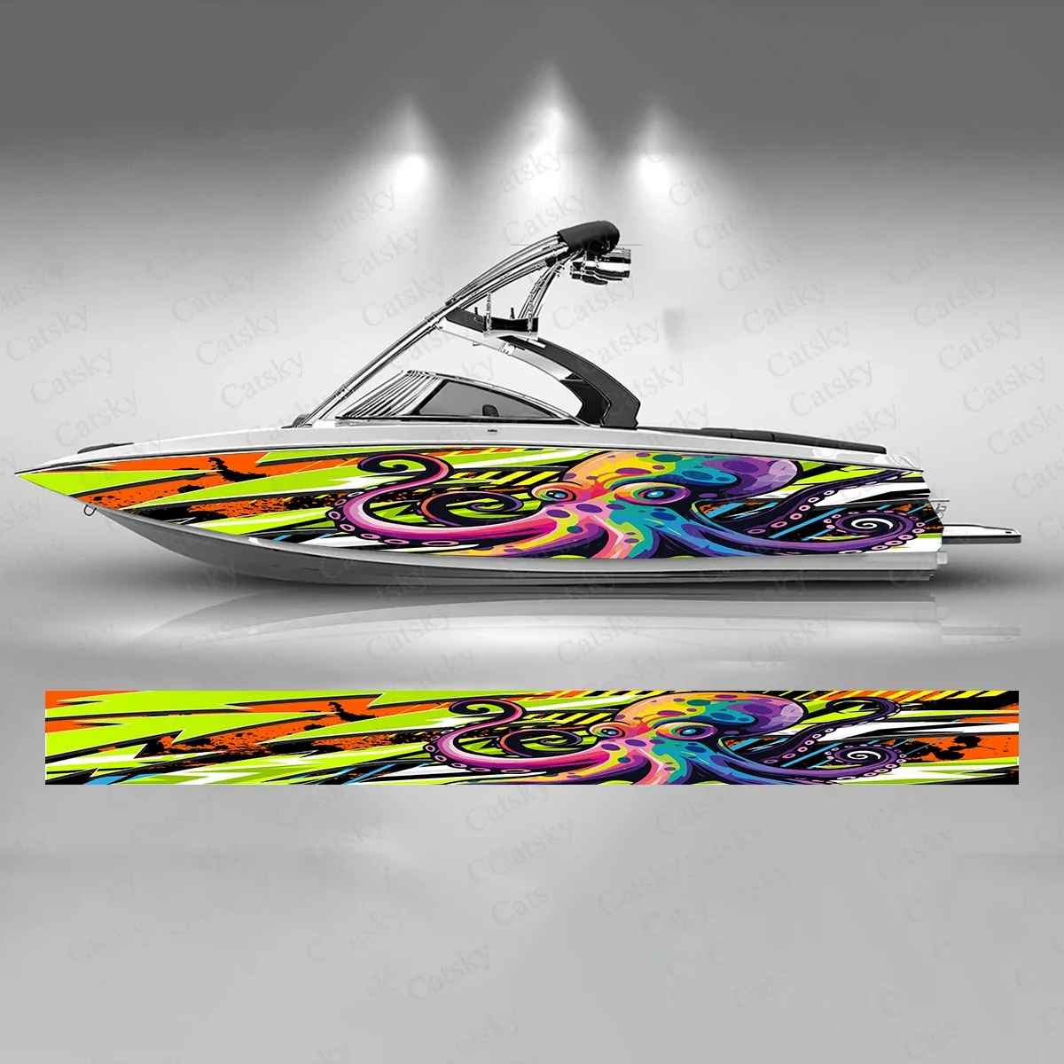 Sea-Life-Octopus-Boat-Sticker-Fashion-Custom-Fish-Boat-Sticker-Vinyl ...