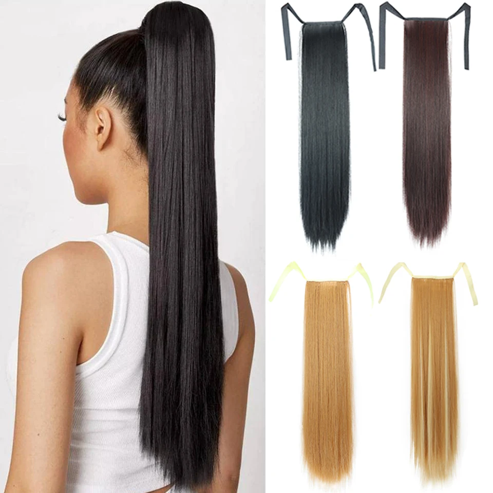 Synthetic-Hair-22-Long-Straight-Heat-Resistant-Straight-Hair-With ...