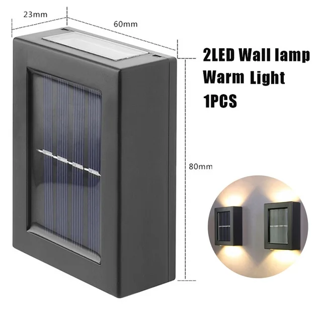 106/308LED Solar Split Wall Lamp 3 Modes Waterproof Motion Sensor Lamps ...