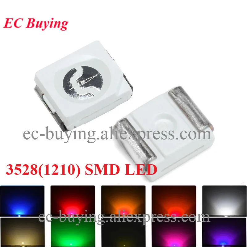 100pcs-lot-SMD-LED-Diodes-3528-1210-Diode-SMD-LED-Diodo-Kit-Green-RED ...