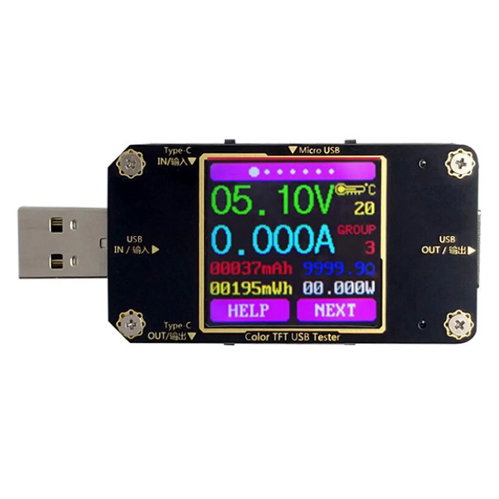 Best Quality USB TypeC LCD Power Meter Tester Digital Multimeter ...