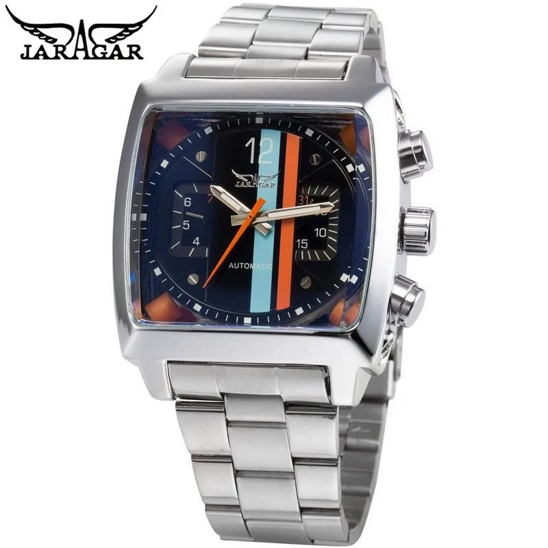 JARAGAR 569 Fashion Men's Automatic Mechanical Watch Creative Retro ...