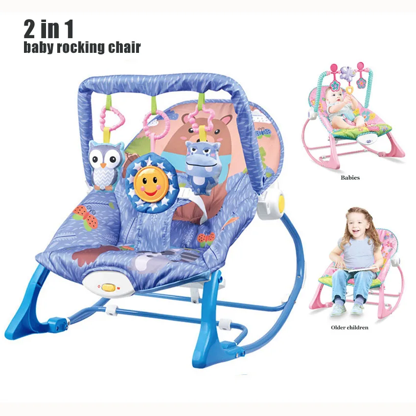 Newborn-Baby-Rocking-Chair-2-in-1-Infant-Rocker-With-Music-Baby ...