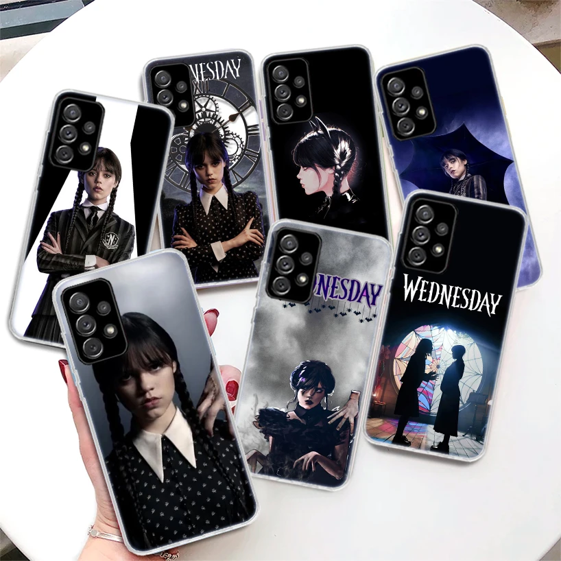 Wednesday Addams Coque Phone Case For Samsung Galaxy A52 A53 A54 A12 ...