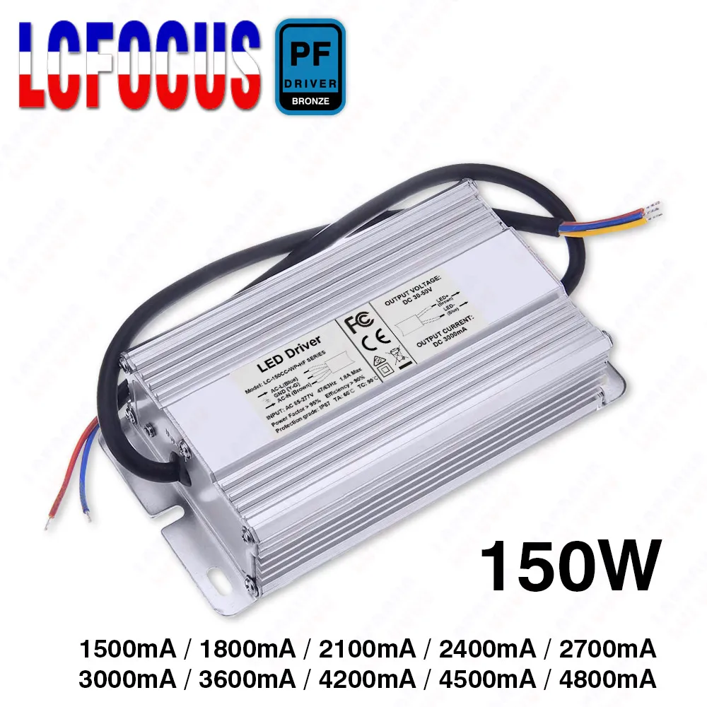 120W-150W-160W-LED-Driver-1500mA-2100mA-2400mA-3000mA-3600mA-4500mA-Transformateur-d-clairage-54 ...