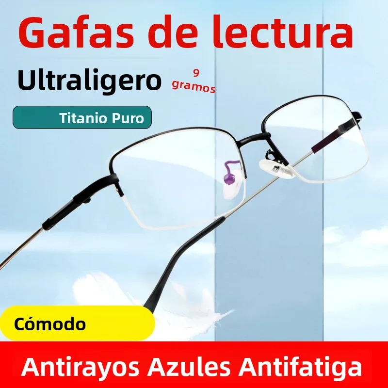 Gafas de Lectura Anti Luz Azul Ligeras para Hombre, Anti-Fatiga, Anti ...