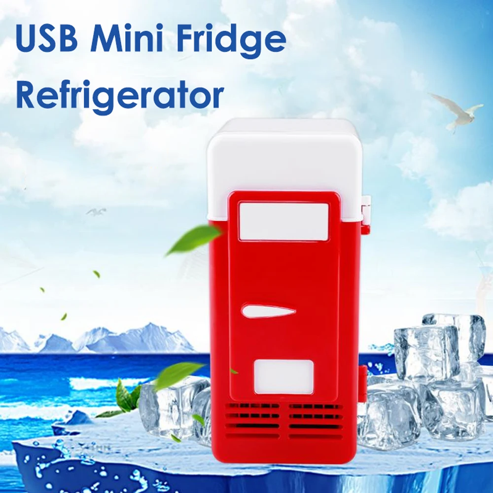 5V Car USB Electric Refrigerator Portable LED Mini USB Refrigerator for ...