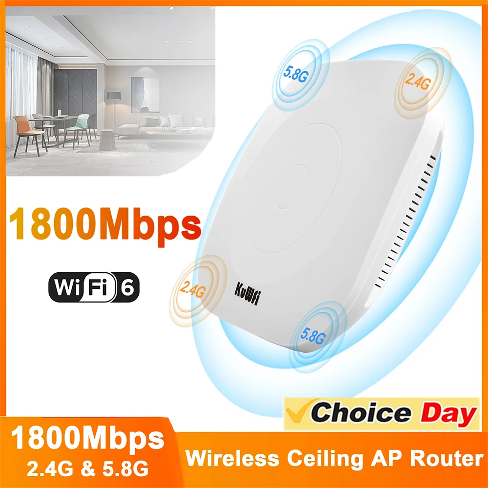 Enrutador-Wifi6-de-1800Mbps-enrutador-AP-de-techo-sin-cables-de-2-4G-y ...