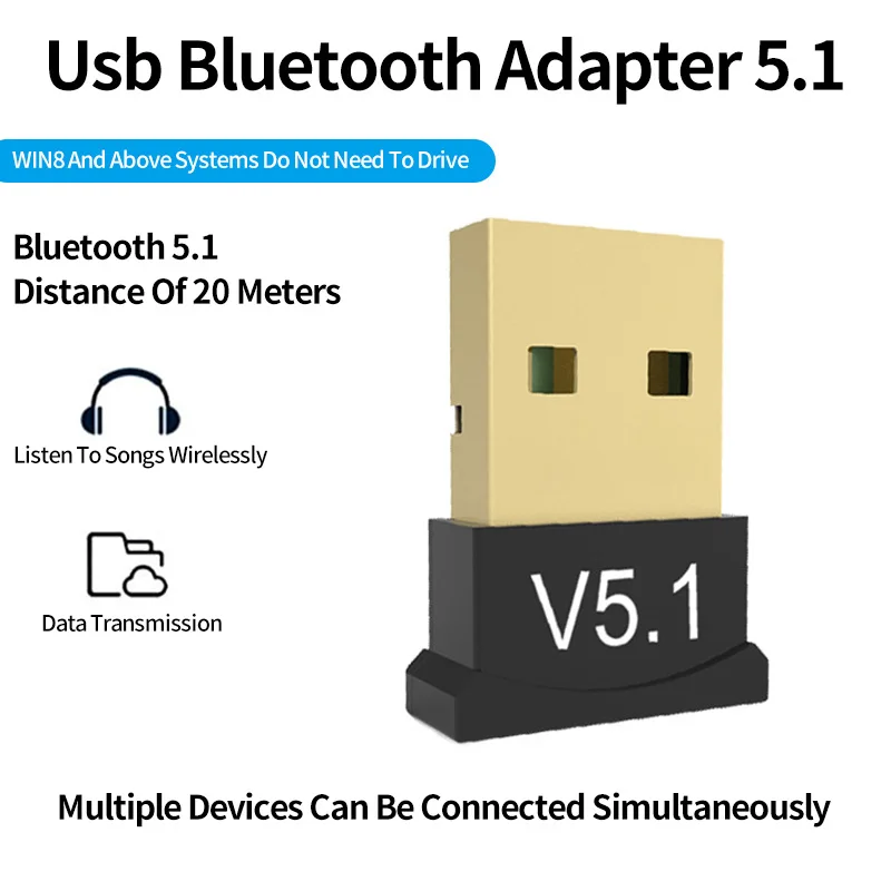 USB-Bluetooth-5-1-Adapter-Transmitter-Receiver-Bluetooth-Dongle ...