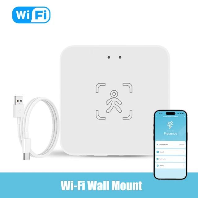 Tuya WiFi /Zigbee Human Presence Detector Smart Human Body PIR Sensor MmWave Radar Microwave ...