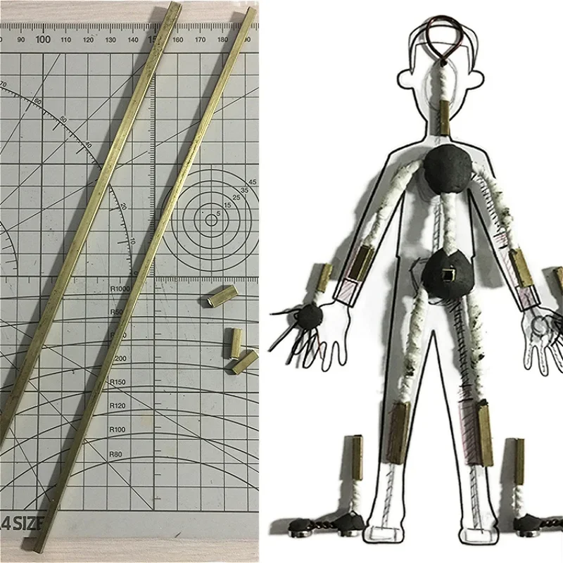 Stop-motion-animation-sculpture-handwork-model-square-copper-tube-4X4mm ...