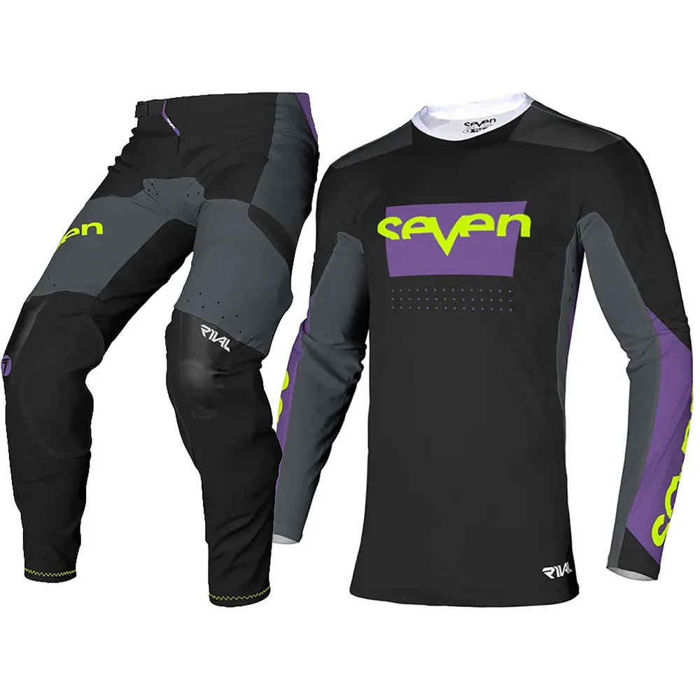 2024-SEVEN-Rival-Black-Motocross-Gear-Set-Off-Road-MX-Jersey-Set-Dirt ...