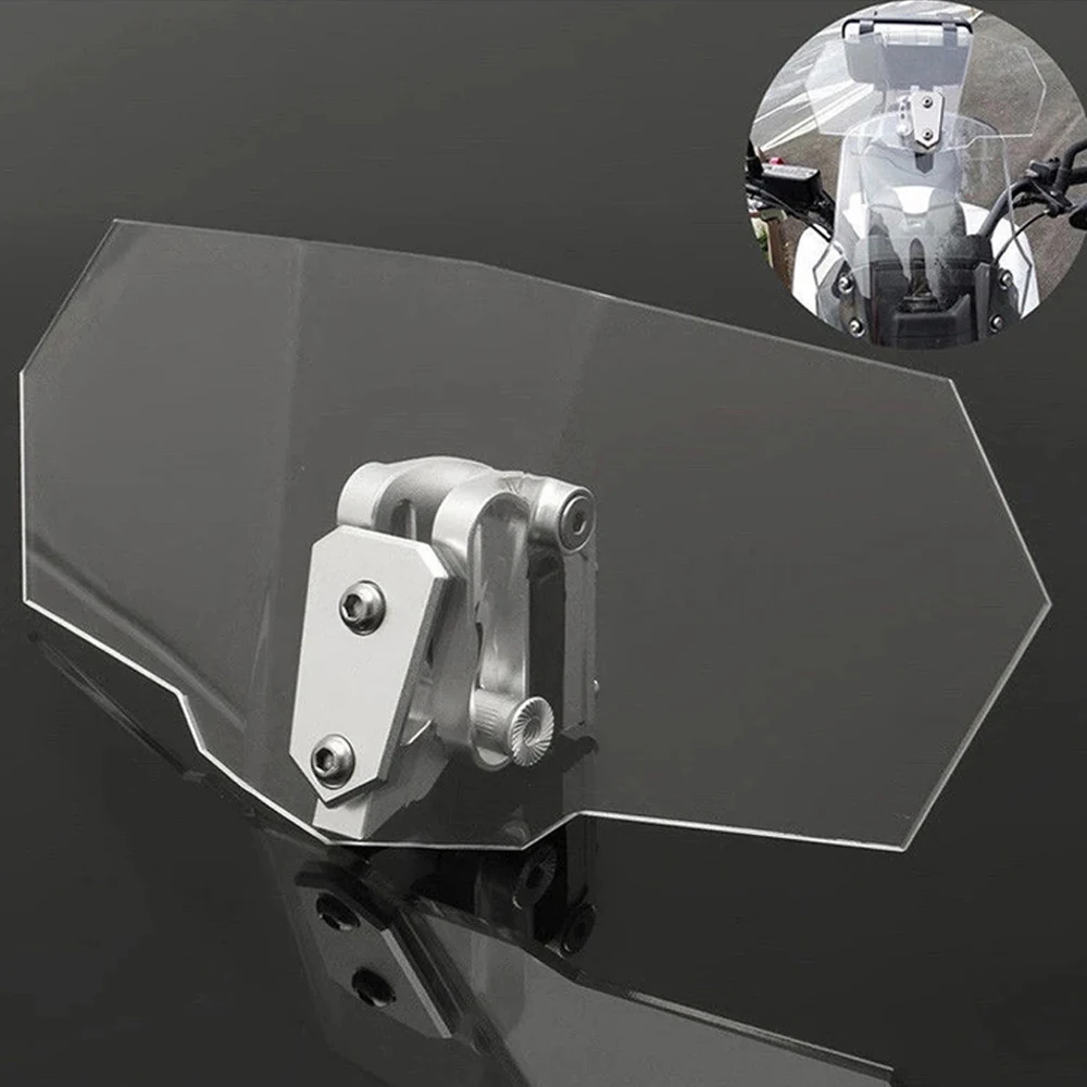 Unversal Airflow Adjustable Windscreen Wind Deflector Motorcycle ...