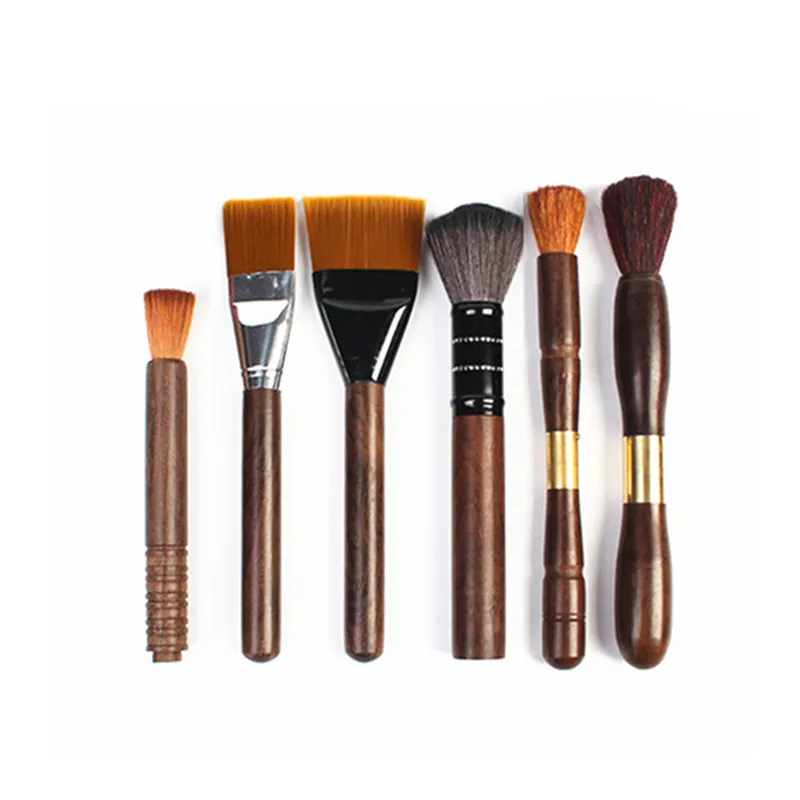 Large, Medium and Small Ebony Tea Pen Tea Brush Pot Pen Tea Tray Brush ...