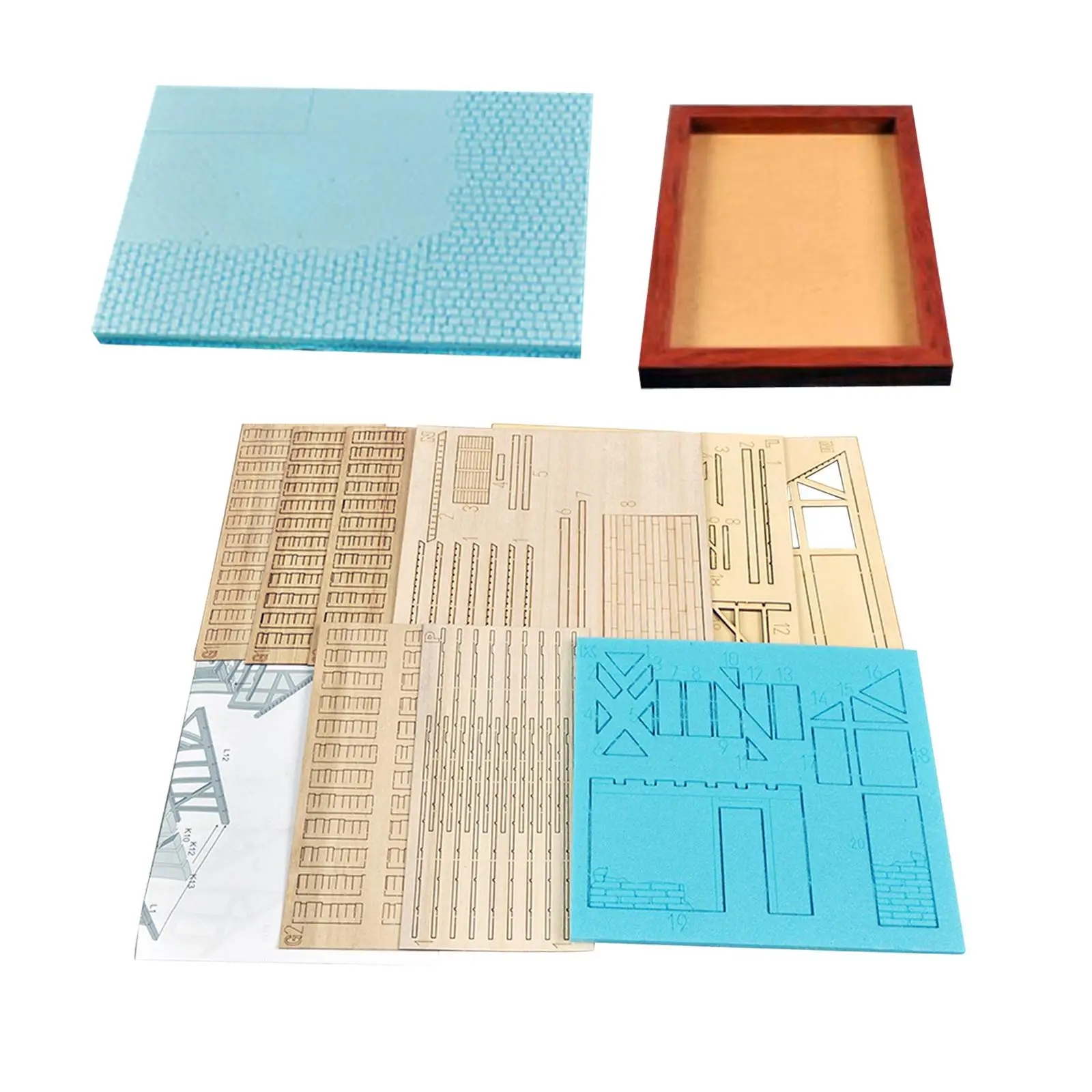 1-35-l-ekli-ah-ap-ev-kal-nt-lar-Diorama-demiryolu-istasyonu-masa-modeli ...