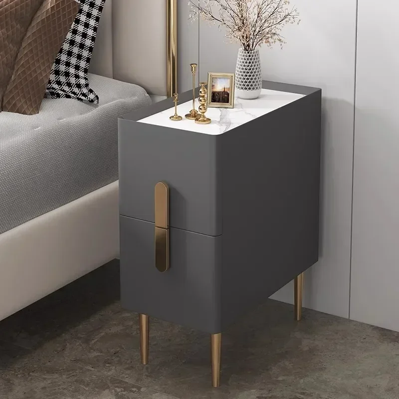 Nordic-Style-Bedroom-Bedside-Table-Modern-Mini-Narrow-Rock-Surface ...