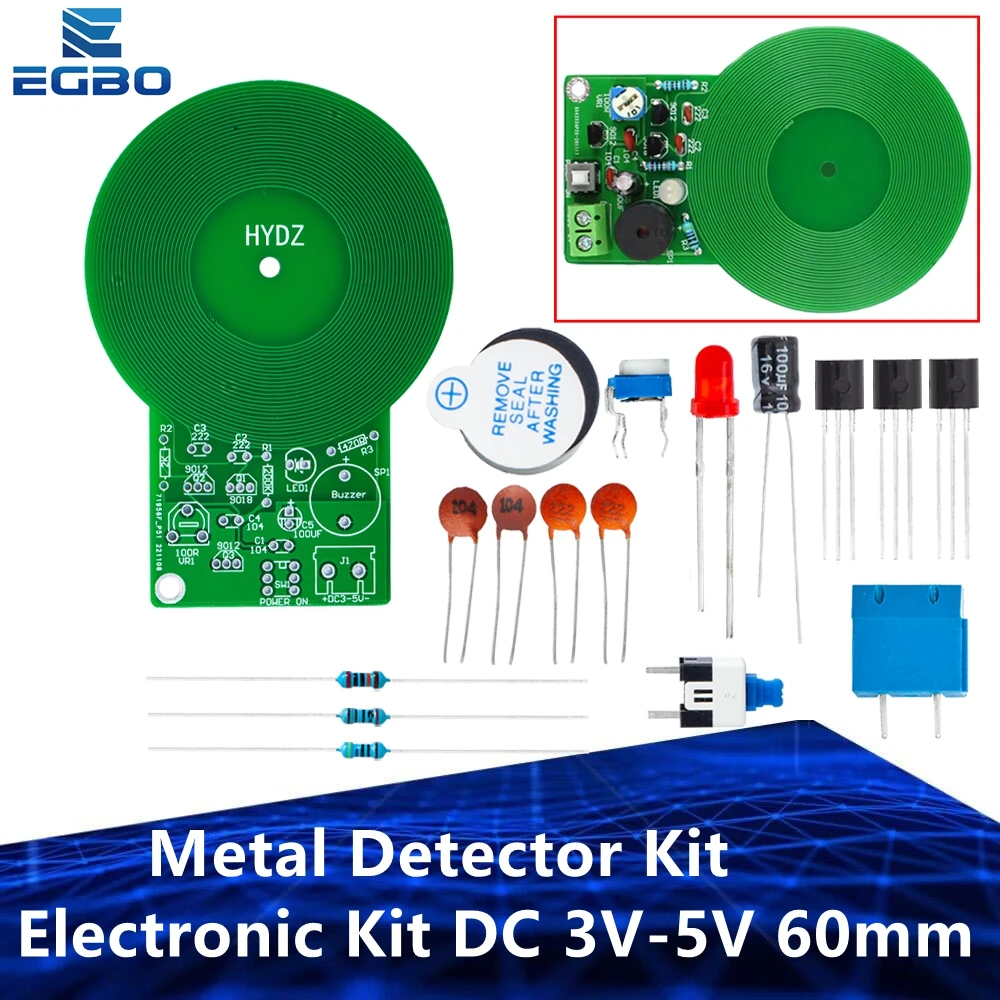 1PCS Metal Detector Kit Electronic Kit DC 3V-5V 60mm Non-contact Sensor ...
