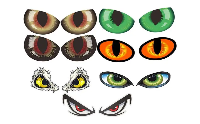 Reflective-Eyes-Car-Sticker-3DReflective-Cat-Eyes-Car-Sticker-Creative ...