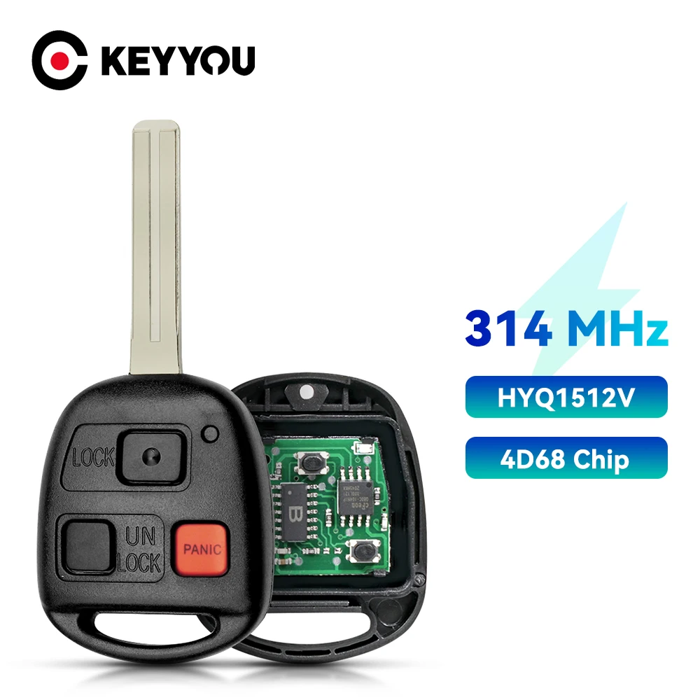 KEYYOU-Remote-Car-Key-Alarm-HYQ1512V-314MHZ-ID68-ID67-Chip-For-Lexus-ES ...