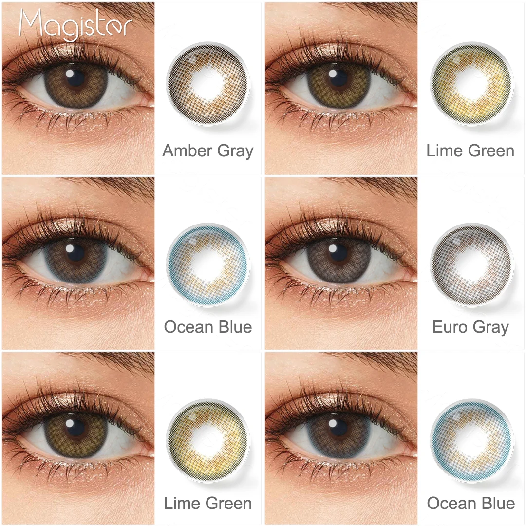 Magister Natural Color Contacts Lens For Eyes Gray Colored Beauty ...