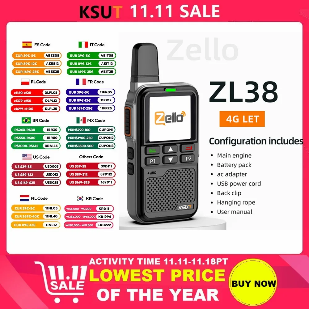 KSUT-ZL38-LTE-Walkie-Talkies-Long-Range-100-Miles-Zello-Network-Radio ...