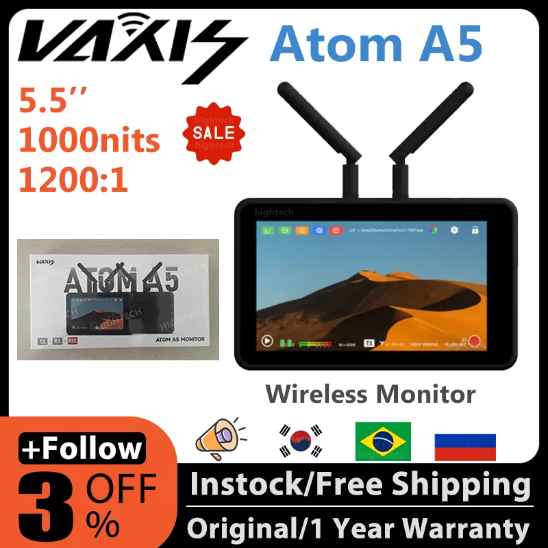 Vaxis-Atom-A5-5-5-Inch-150m-TX-RX-Wireless-image-transmission-monitor ...