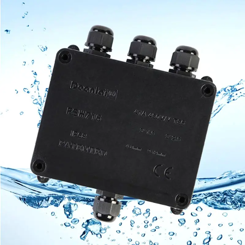 4-Way-Waterproof-Junction-Box-LED-Electrical-Terminal-Underground ...