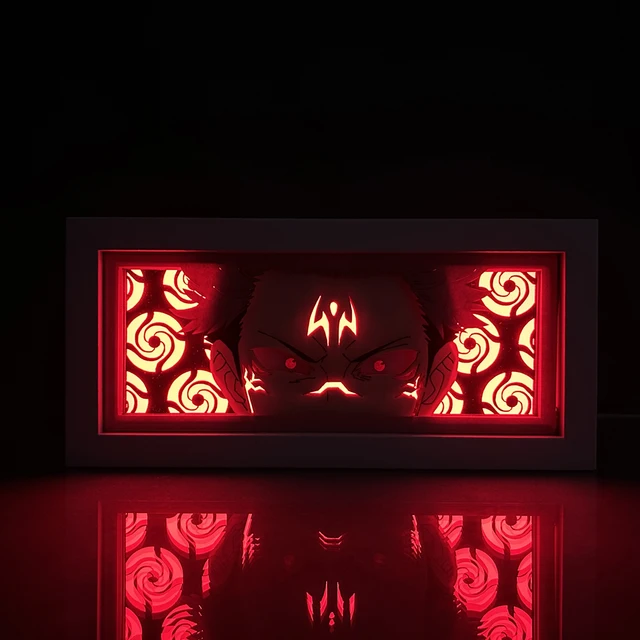 Papír Vágott Árnyékdoboz Jujutsu Kaisen Sukuna Led Lámpa Hálószoba ...