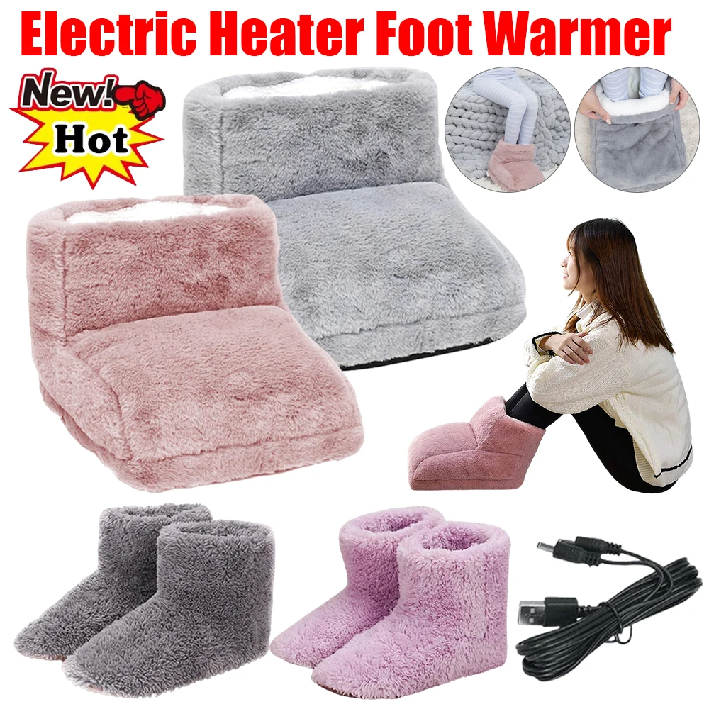 Electric-Foot-Warmer-Fleece-Foot-Heating-Pad-USB-Electric-Heater-Winter ...