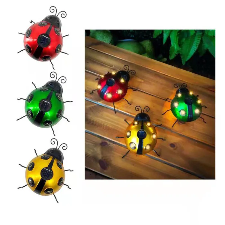Solar-Ladybug-Wall-Mounted-Light-Outdoor-Lawn-Led-Decorative-Light ...