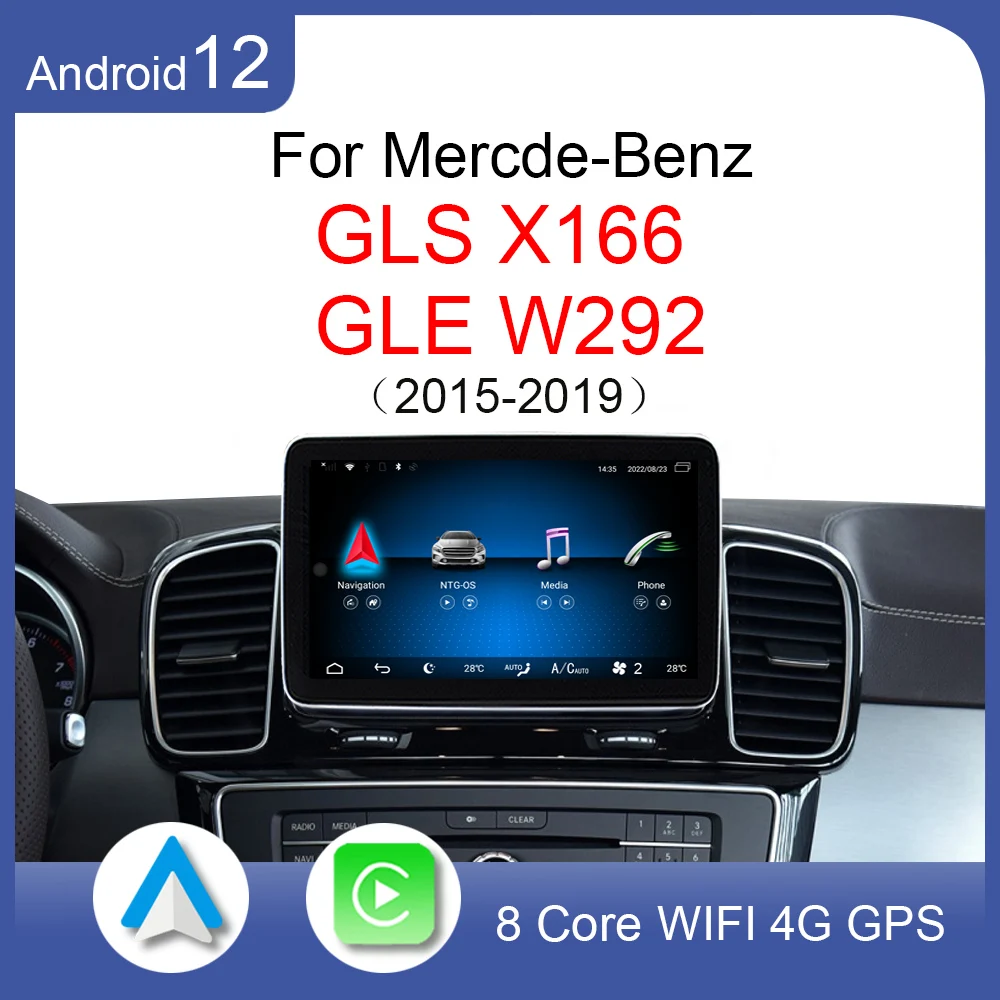 Radio con GPS para coche, reproductor Multimedia con Android 12 ...