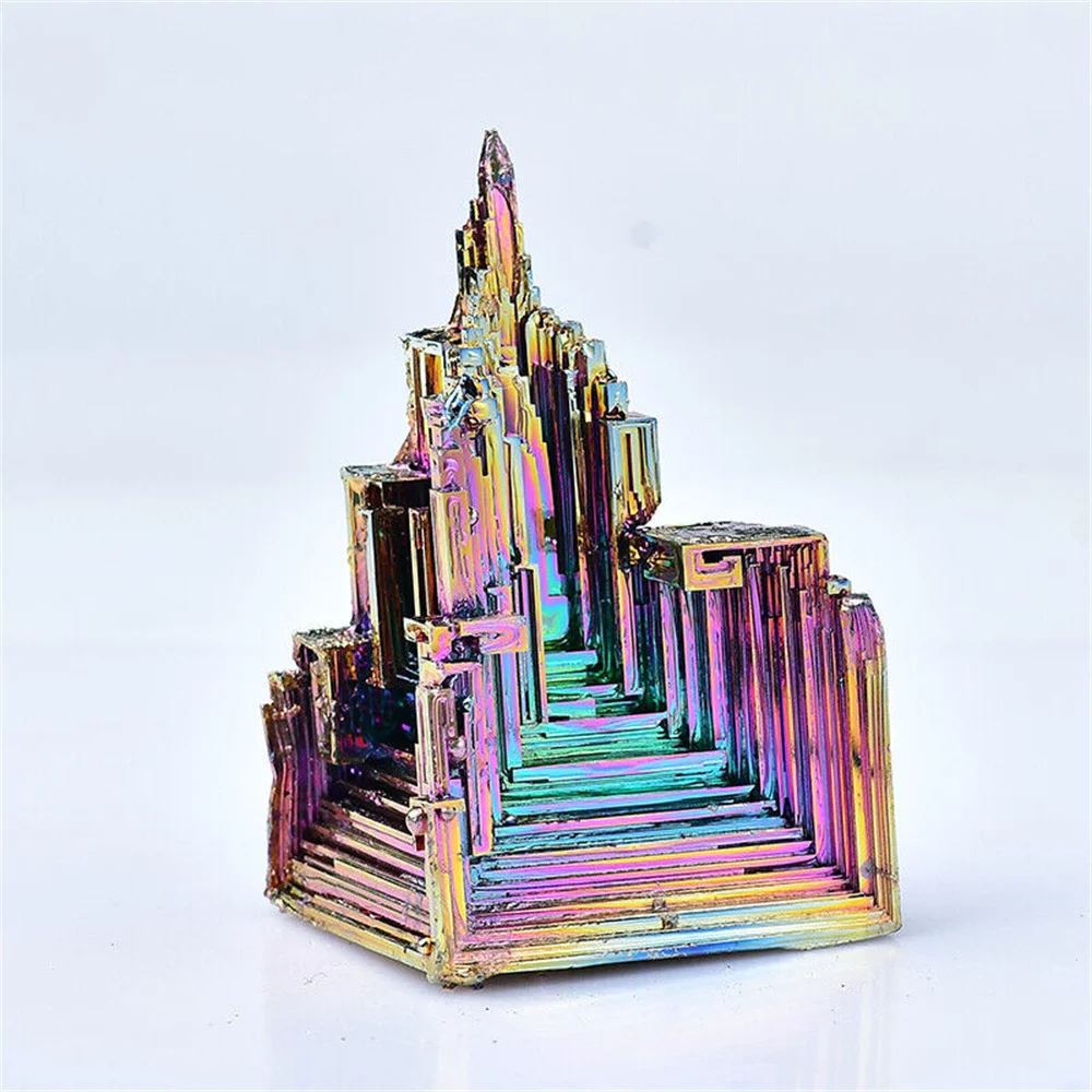 Natural-Bismuth-Metal-Quartz-Pyramid-Bismuth-Ore-Gemstone-Reiki-Healing ...