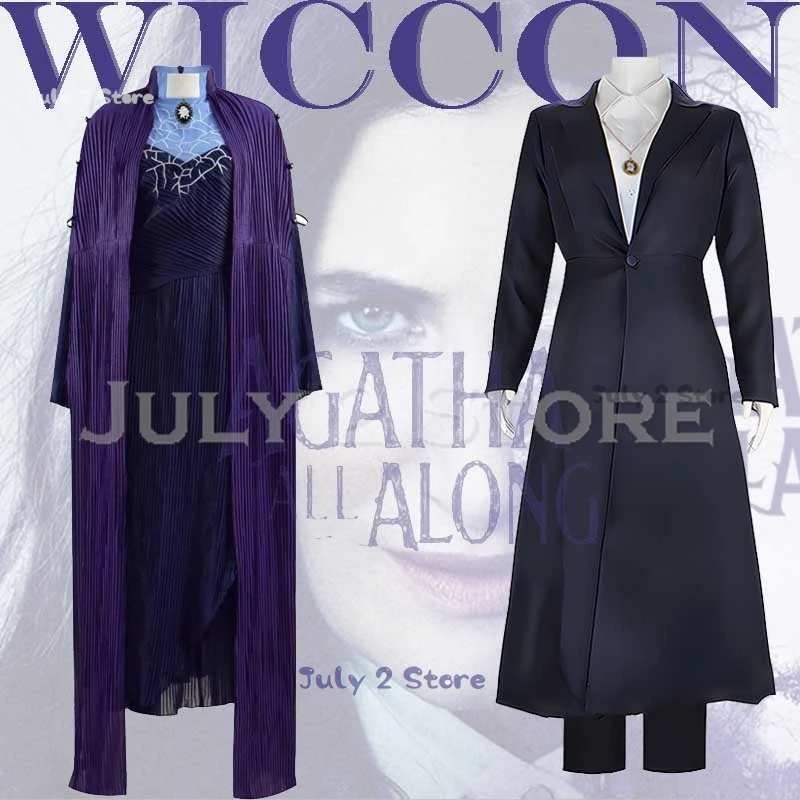 Witch Agatha Cosplay All Along Costume Uniform Harkness Outfit Movie ...