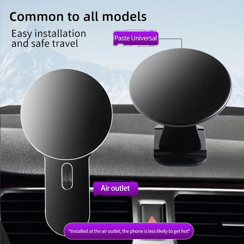 Magnetic-Car-Mount-Compatible-with-for-iPhone-12-13-Pro-Max-12-Mini ...