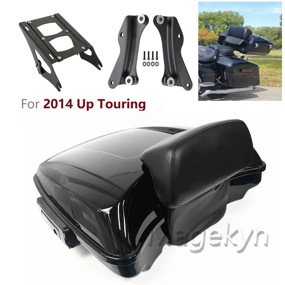 09-Up-Black-Latches-Razor-Tail-Luggage-Top-Box-Tour-Pak-Pack-Backrest ...
