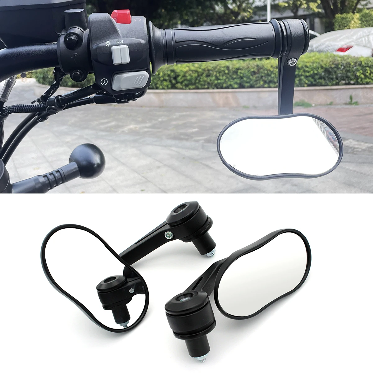 Semspeed-Motorcycle-Mirror-Handlebar-Rear-View-Bar-Ends-Mirrors-For ...