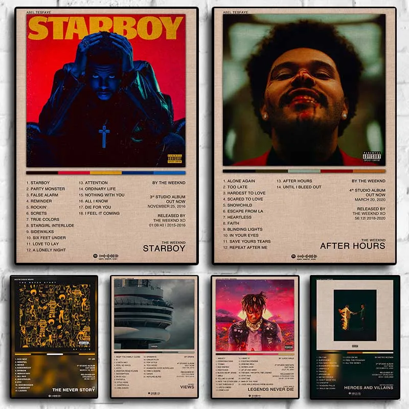 Pop-American-Rapper-Music-Album-Poster-Aesthetics-The-Weeknd-Starboy ...
