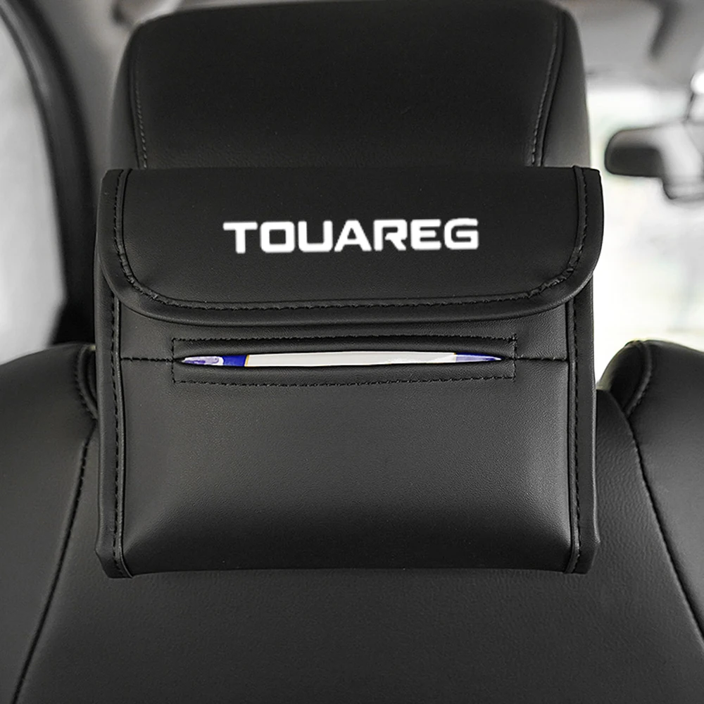 Car Tissue Box Holder Leather Car Center Console Armrest Napkin Box Sun ...